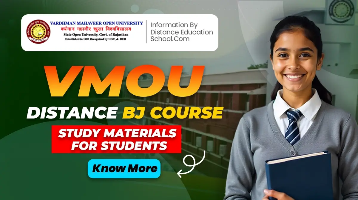 VMOU Distance BJ Course: Study Materials for Students